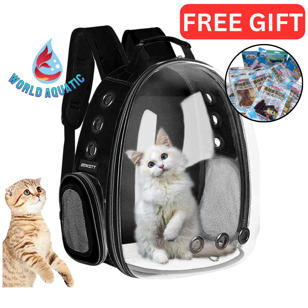 FREE GIFT Pet Carrier Beg Kucing Cat Backpack Cat Bag Carrier Bag ...