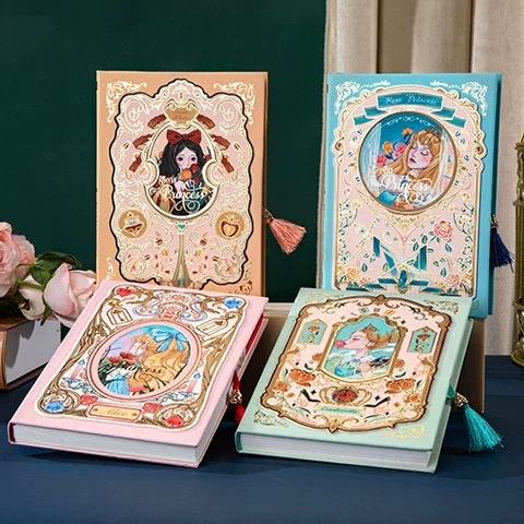 (Ready Stock) Princess Journal Notebooks | Hardcover cute beautiful ...