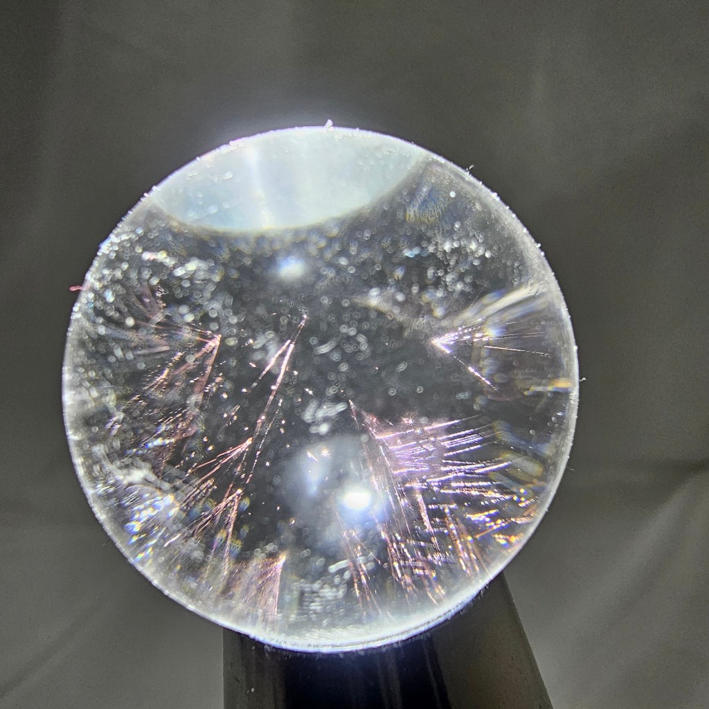 红针球 / Red Needle Rock Crystal Ball/Red Needle Clear Quartz Sphere ...