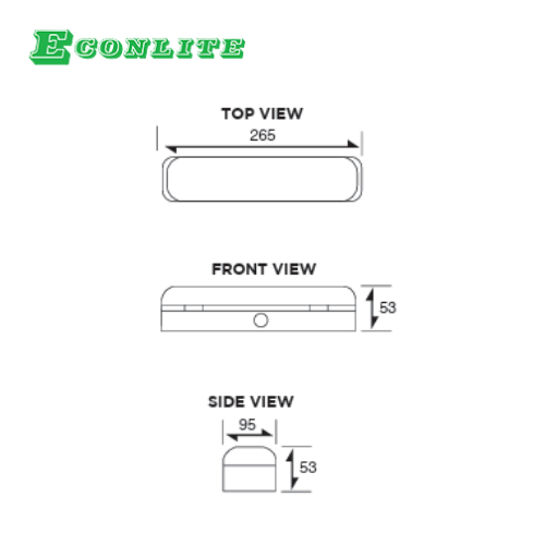 ECONLITE LE115 Emergency Light / Recessed Frame LAMPU KECEMASAN Lamp ...