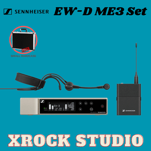 Sennheiser EW-D ME3 SET Digital Wireless Cardioid Headset Microphone System with LPC-S Case ...