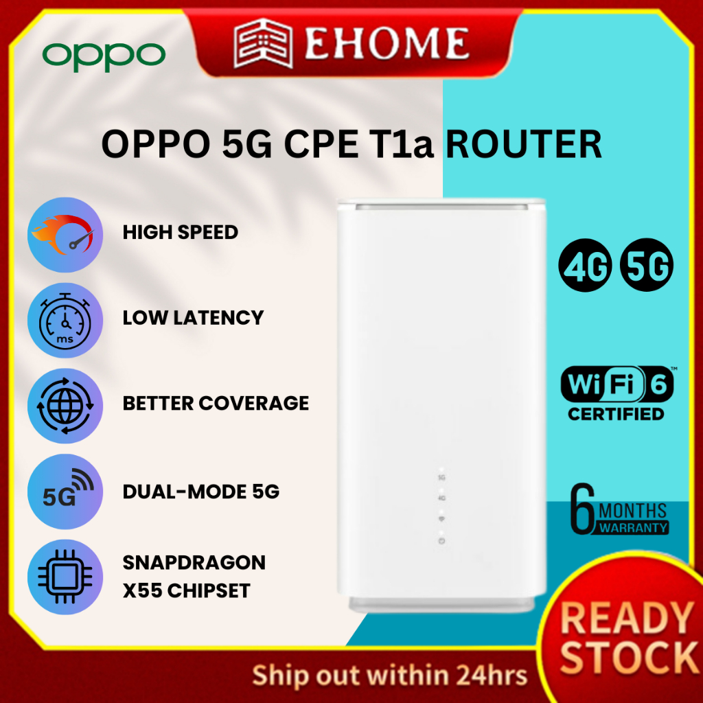 Original OPPO 5G CPE T1a ROUTER With SNAPDRAGON X55 5G CHIPSET | Shopee Malaysia