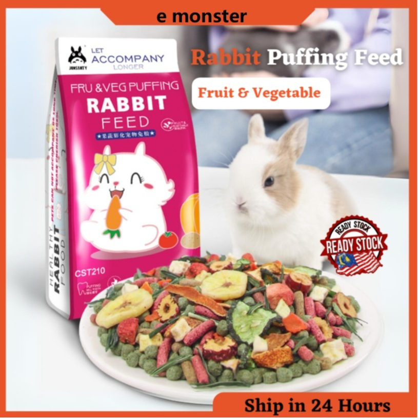 Rabbit Premium Crispy Feed Beauty Hair Pallet Rabbit Food Makanan Arnab ...