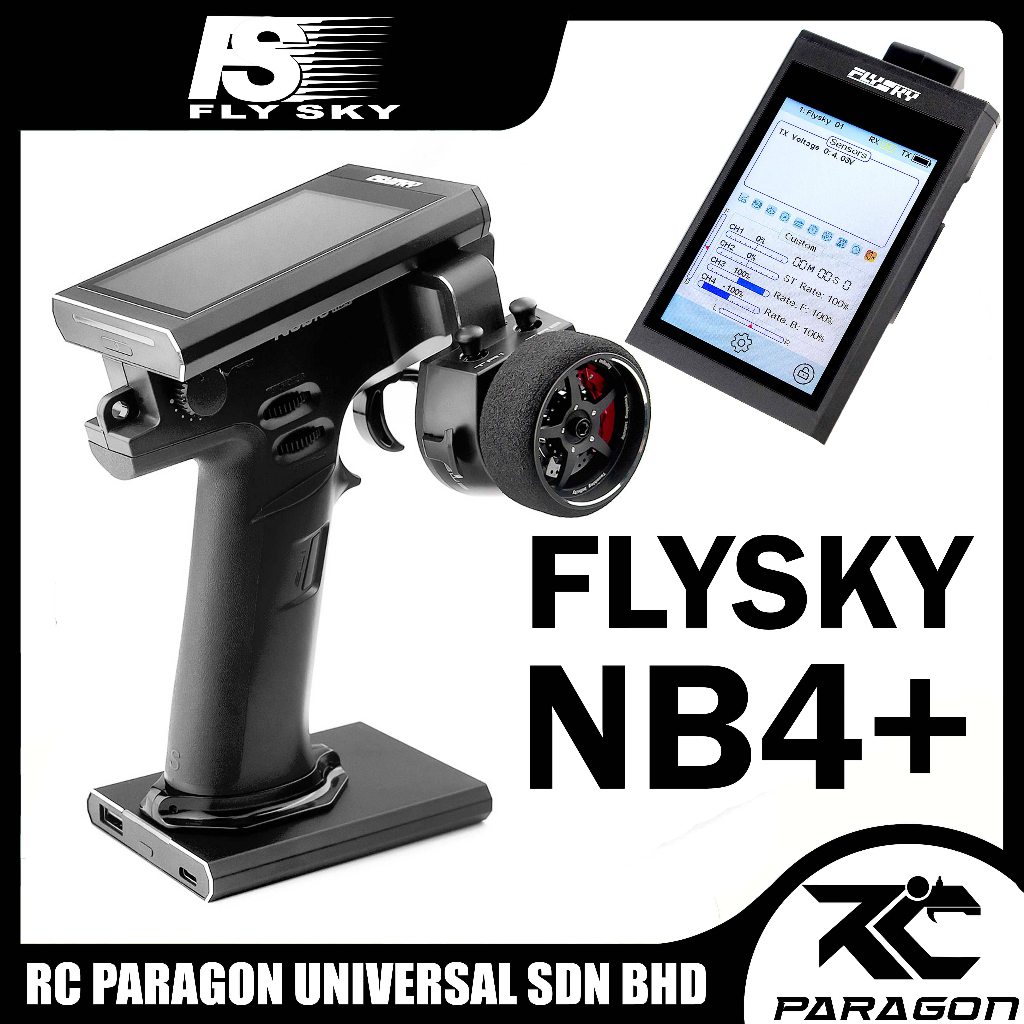 FLYSKY Noble NB4+ AFHDS3 Surface Radio with FGR4B Receiver Transmitter ...