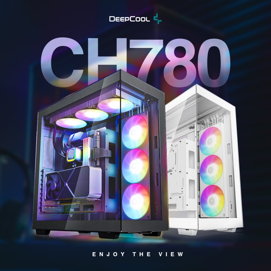 # DeepCool CH780 - Dual Chamber Mid Tower T.G PC Case # [BLACK/WHITE ...