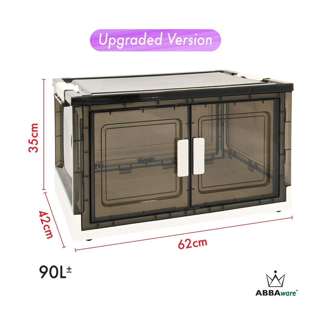 ABBAware Twin Door Storage Cabinet / Portable Transparent Storage Box ...