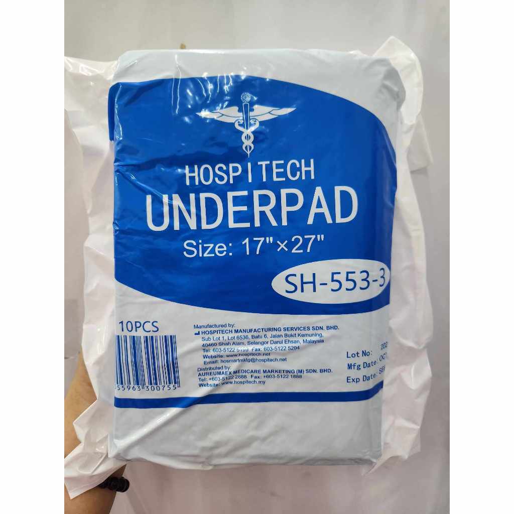 Hospitech Underpad 17''x24'' 10pcs | Shopee Malaysia