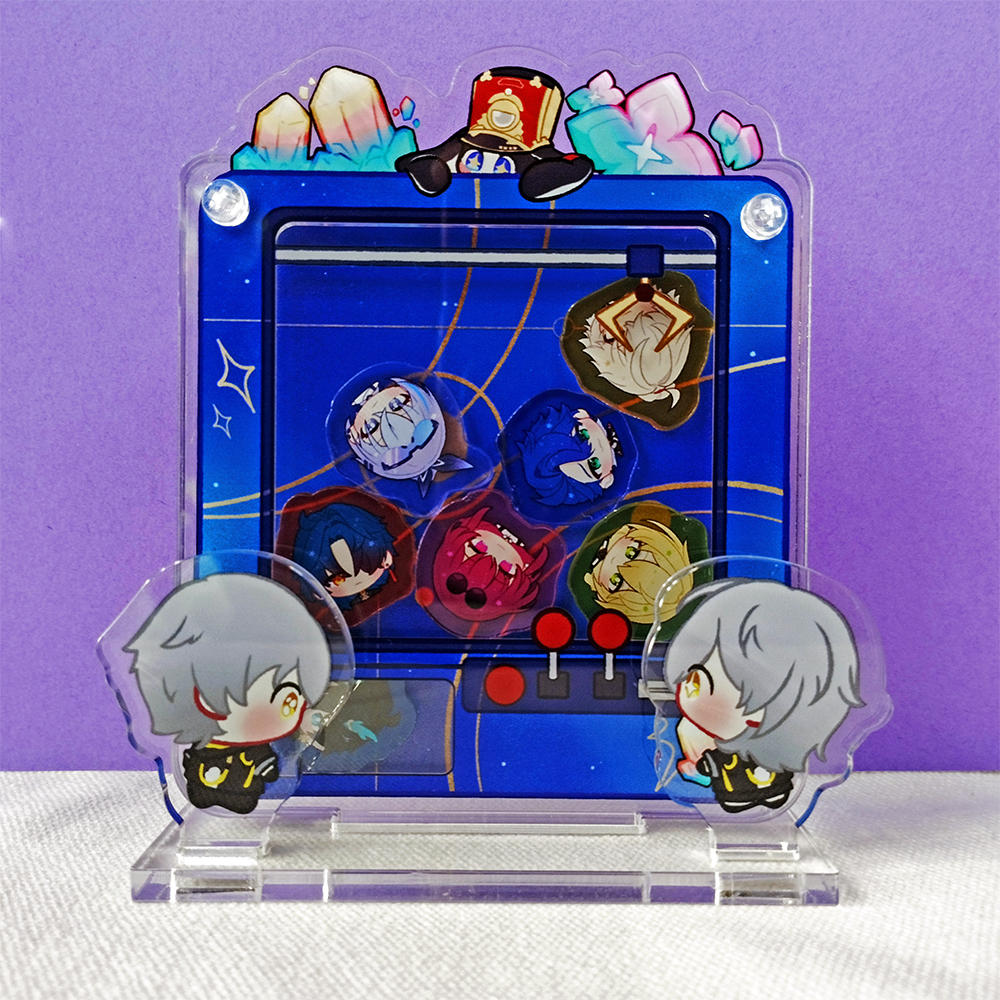 [by @hachi.arty] DIY Refillable Claw Machine Shaker Standee Honkai Star ...
