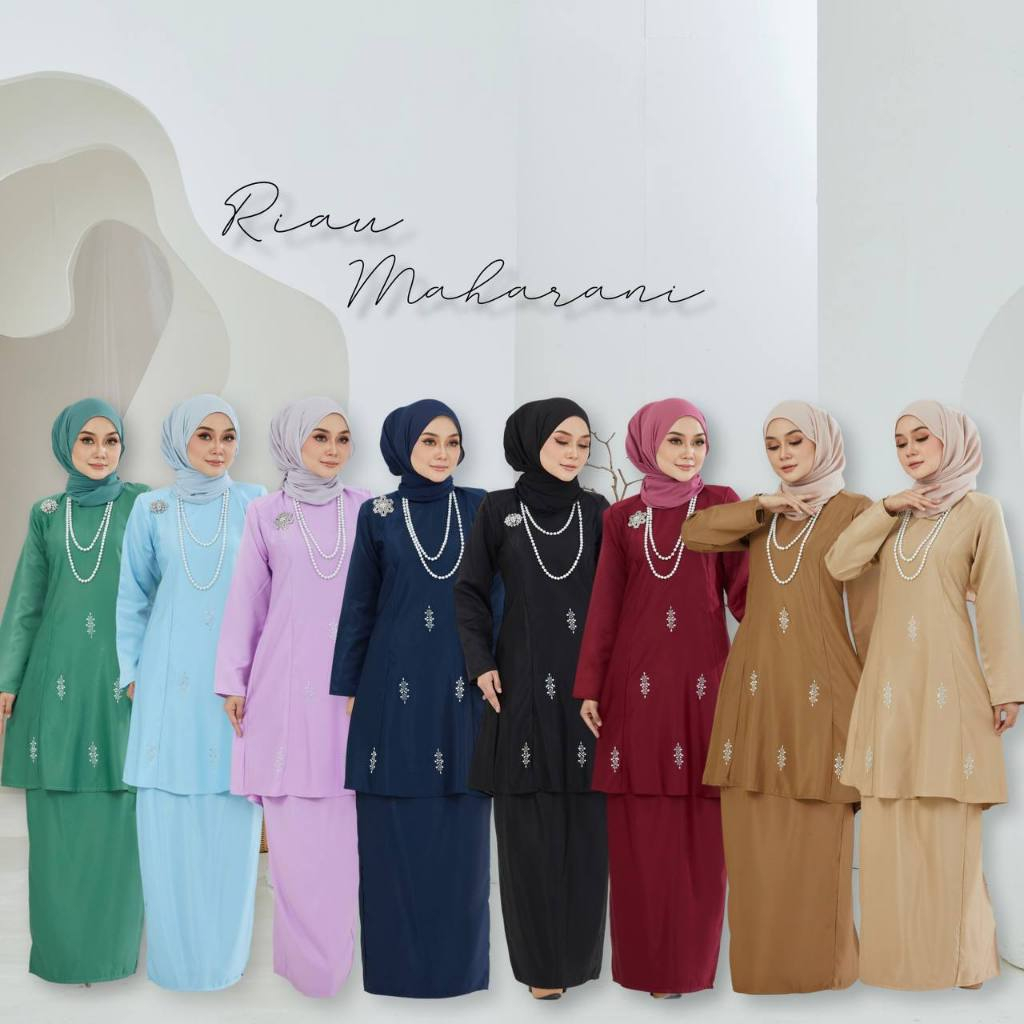 KURUNG RIAU MAHARANI {RAYA SERIES} RAYA2025XS-2XL LILAC BABY BLUE OREN ...