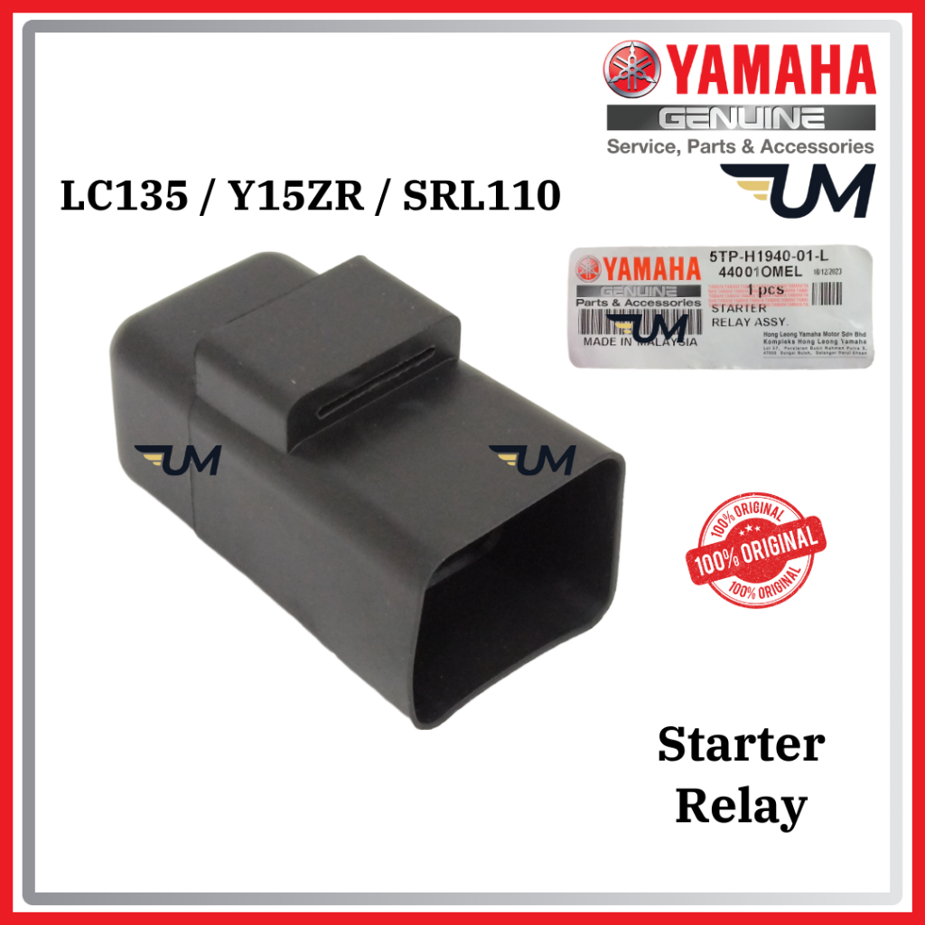 100% ORIGINAL YAMAHA LC135 Y15ZR SRL110 STARTER RELAY 5TP-H1940 135LC ...