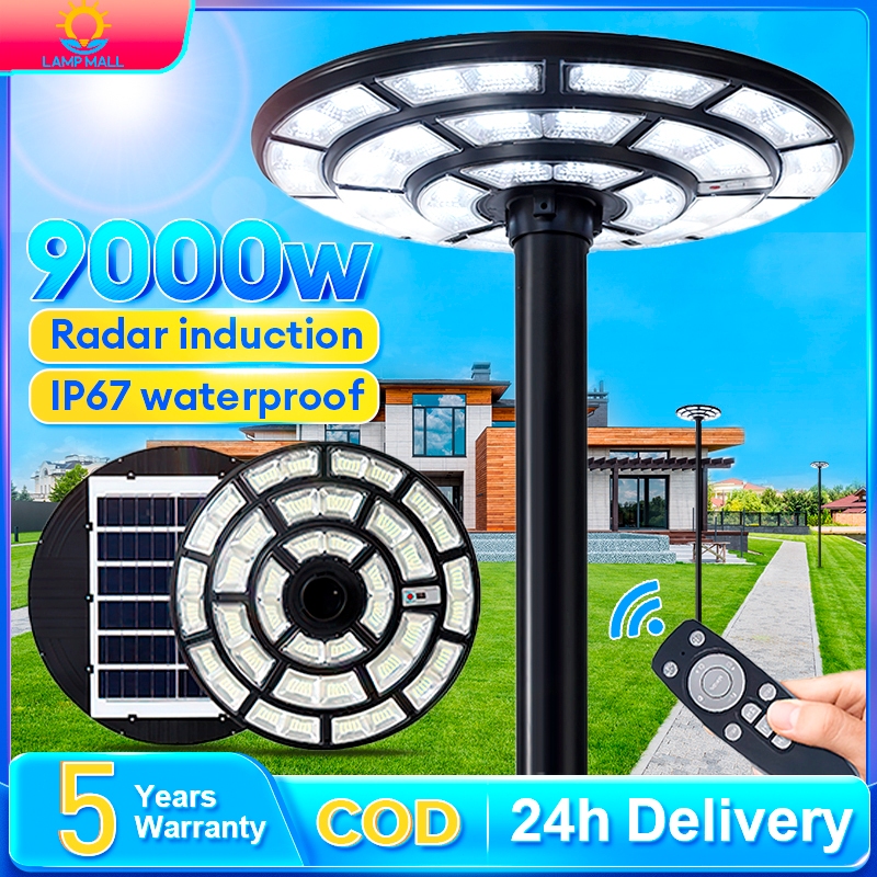 Solar light Lampu outdoor lighting 9000W high power solar street light ...