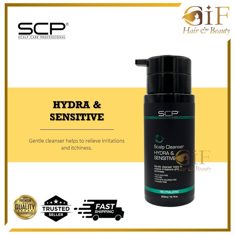 SCP Neutralizing Hydra & Sensitive Scalp Cleanser Shampoo (300ml ...