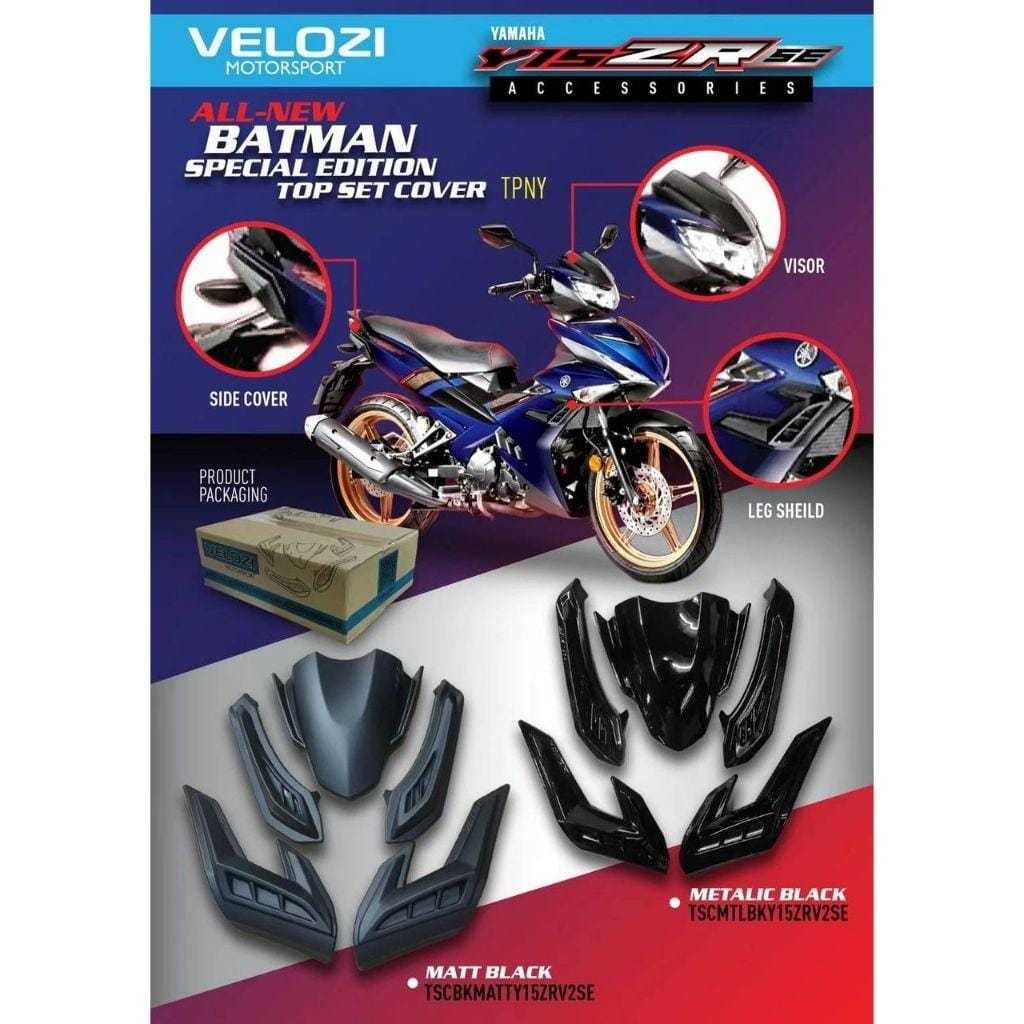 VELOZI TOP SET COVER SET BATMAN Y15ZR V2 YAMAHA SPECIAL EDITION ...