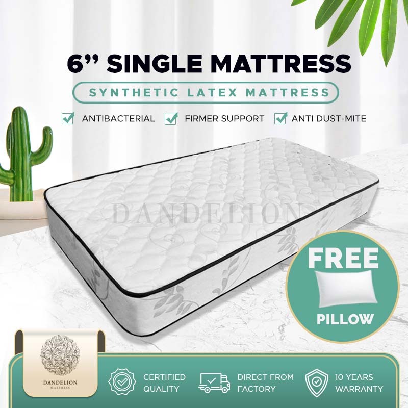 (Ready Stock Free Shipping)Dandelion Tilam Single Mattress 6 Inch ...