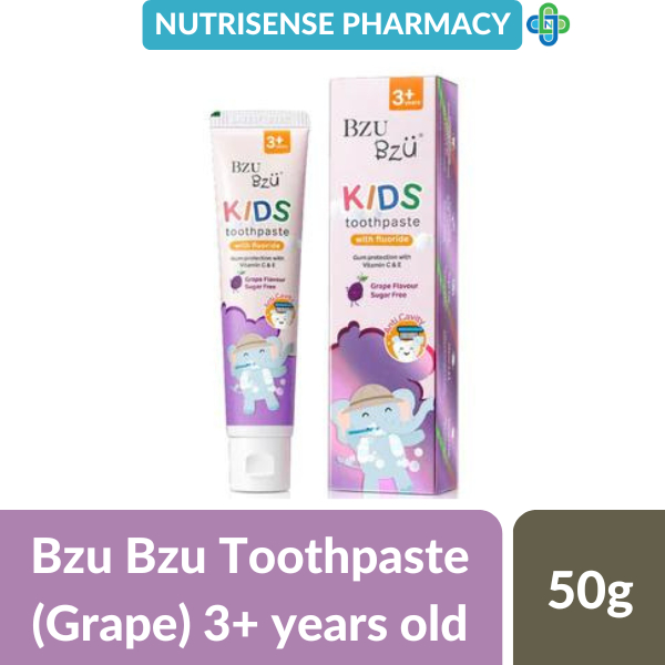 Bzu Bzu Toothpaste 3+ Years Old (Grape) | Shopee Malaysia