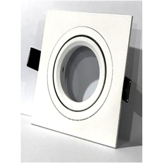 LED Eyeball Casing MR16 Bulb Replaceable Fitting Square Round Downlight ...