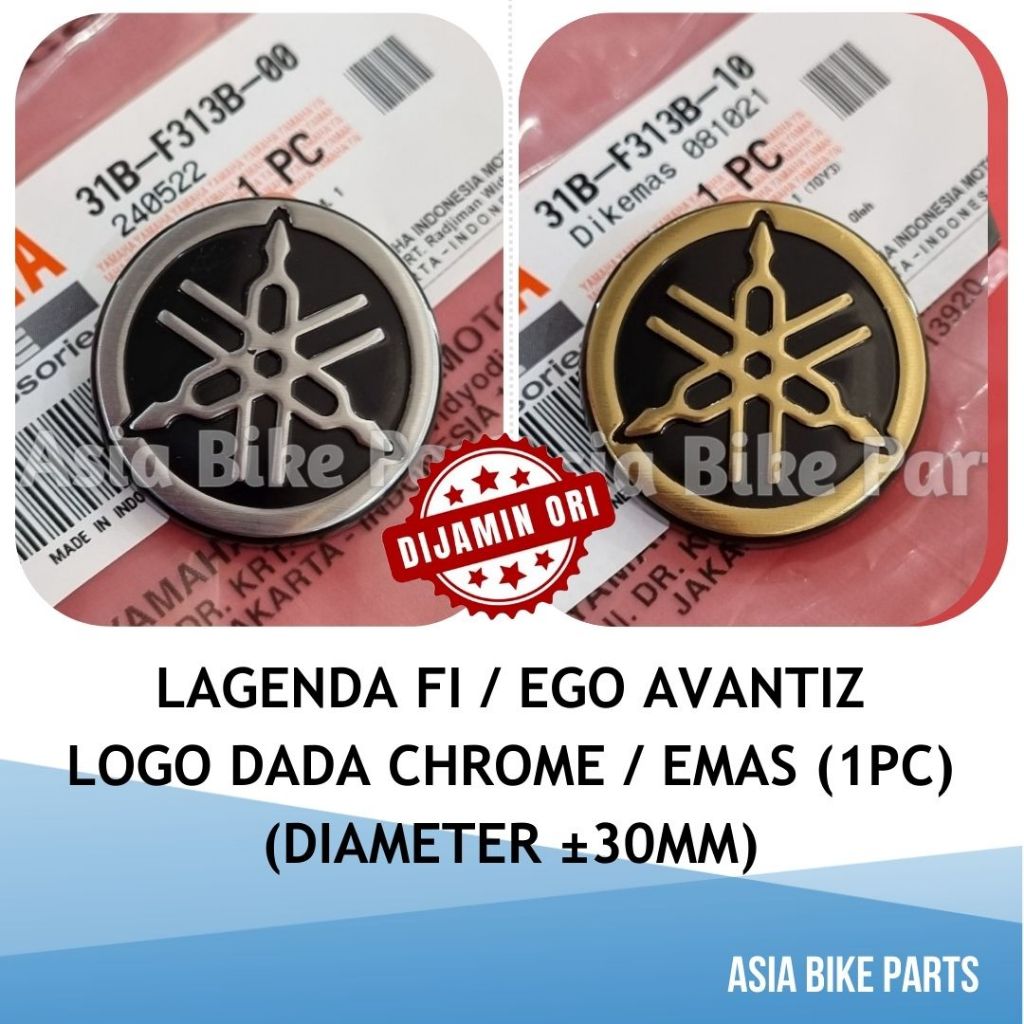 Yamaha Original Lagenda FI / Ego Avantiz Emblem / Logo Dada Chrome ...