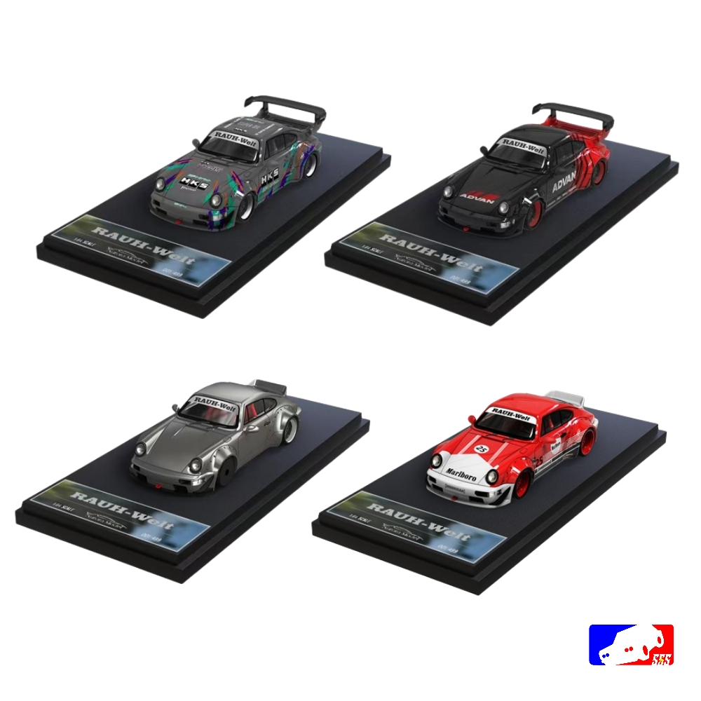 Aurora Model, 1/64 Scale diecast, Porsche RWB 964 (Advan /HKS /Malboro ...