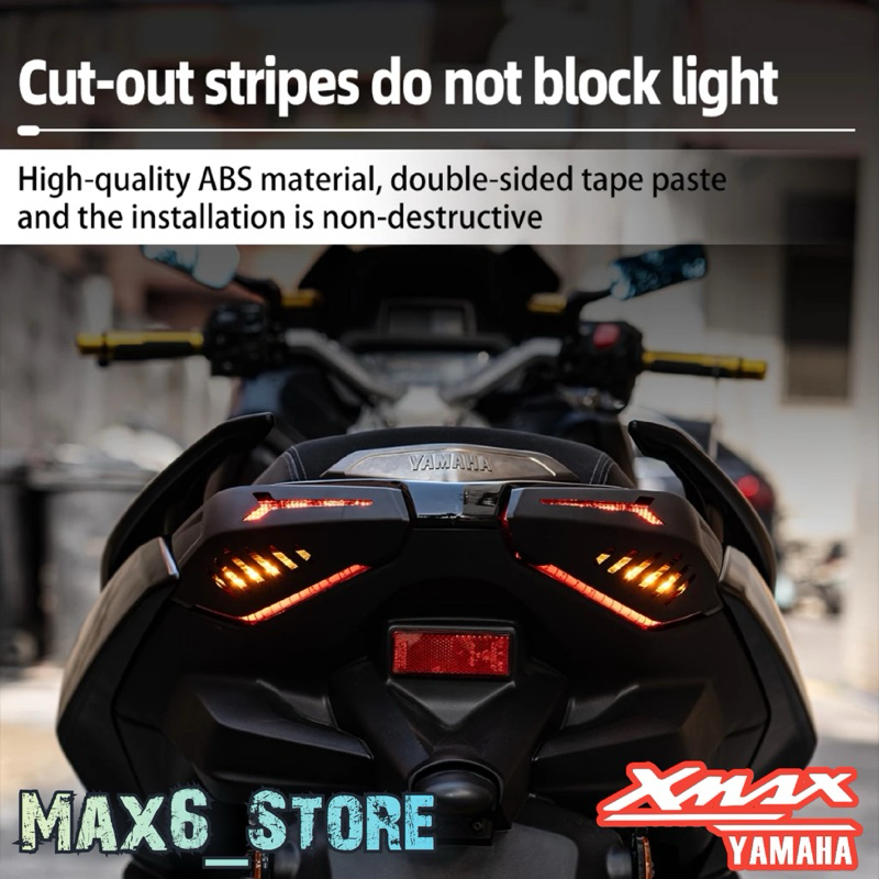 SEMSPEED YAMAHA XMAX250 V2 XMAX300 CARBON FIBER PATTERN REAR TAIL LAMP ...