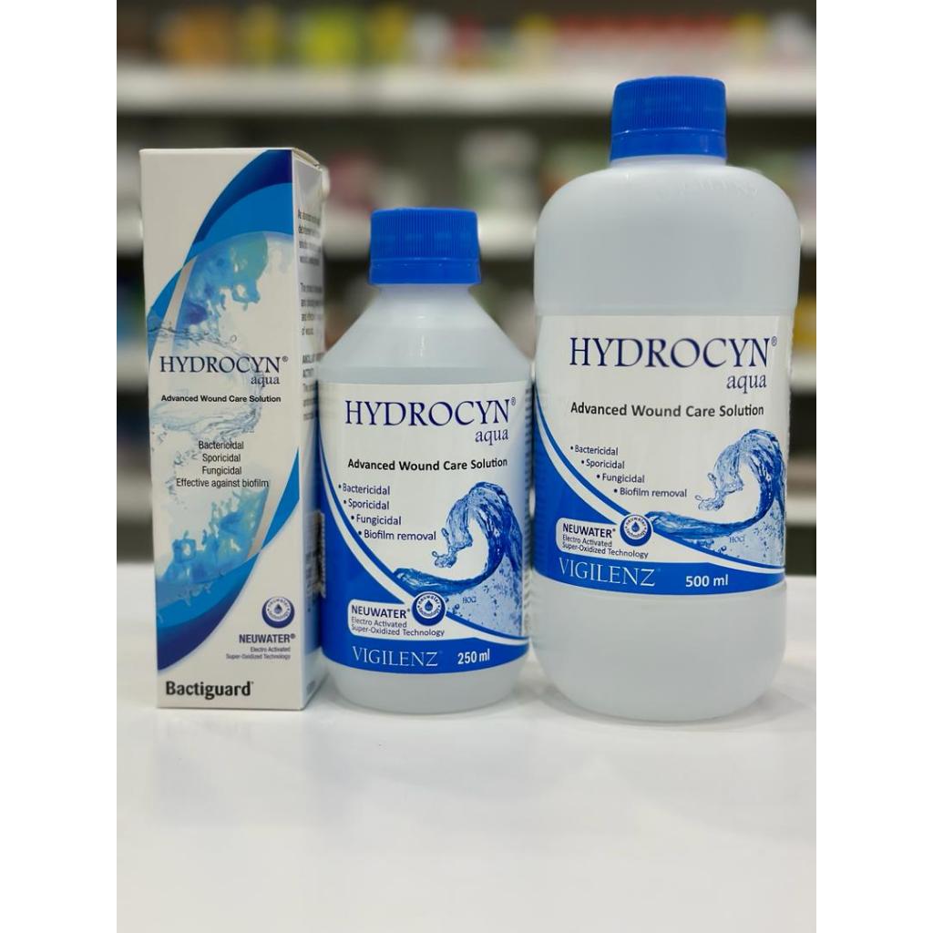 Hydrocyn Aqua Advanced Wound Care Solution (100ml/250ml/500ml) | Shopee ...