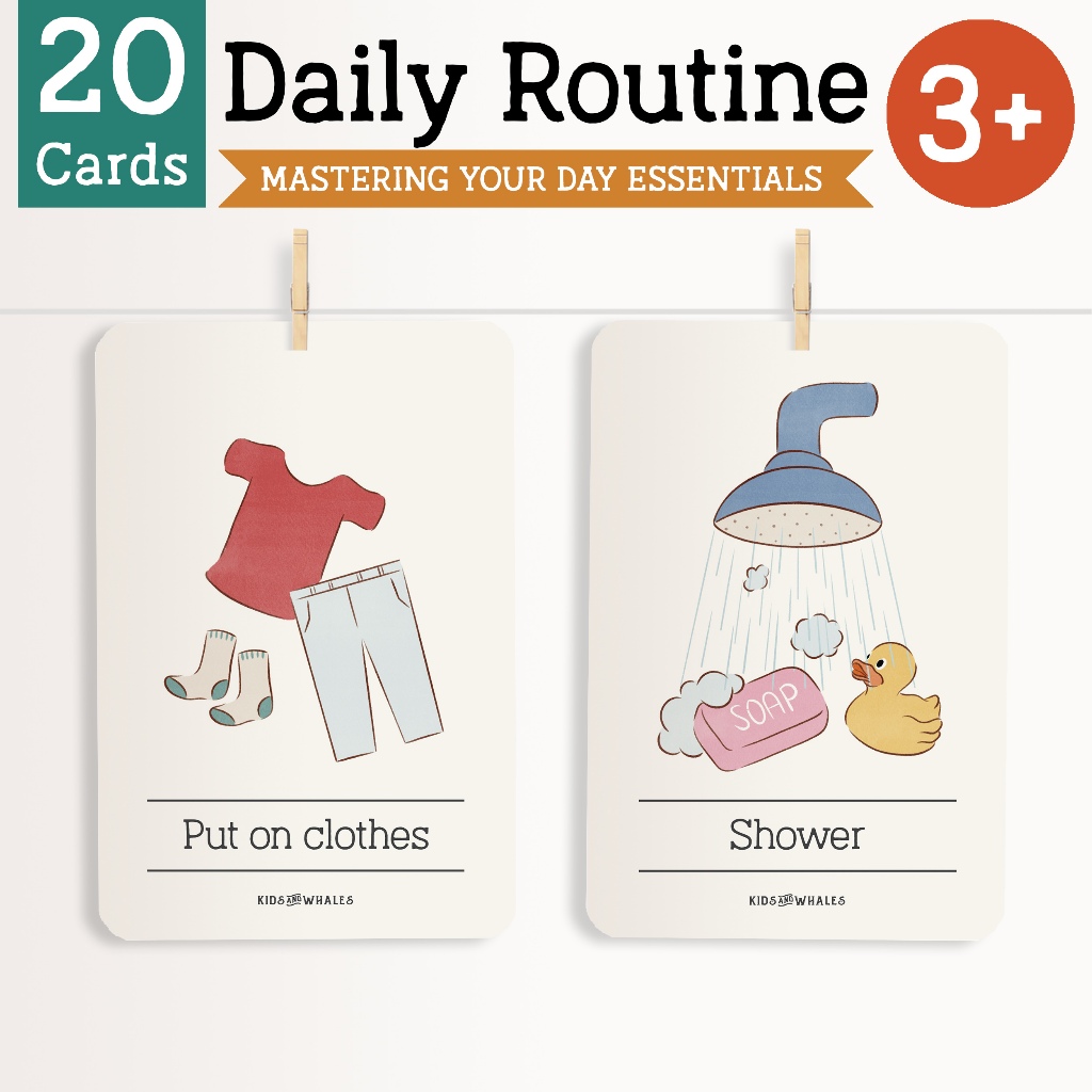 Daily Routine Flash Cards Kad Imbas Rutin Harian PECS Autism Cards ...