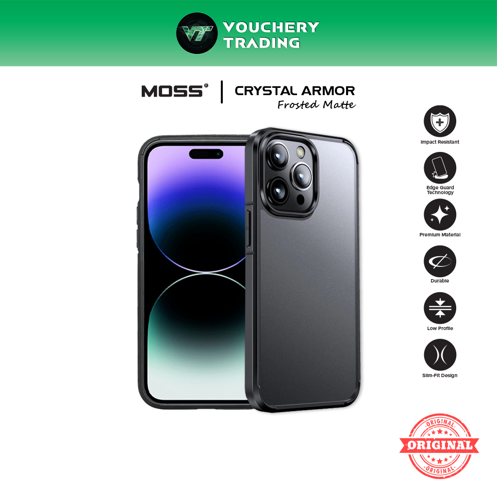 MOSS Crystal Armor Matte Military Grade Shock Proof Drop Guard Phone ...