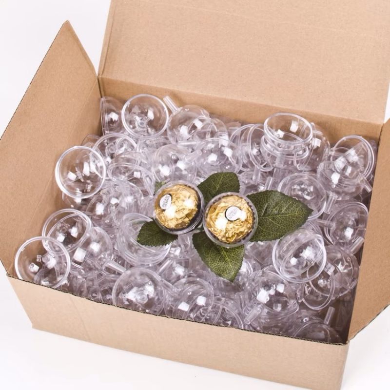 1Box-100pcs Ferrero Rocher Chocolate Ball Case Holder/ Pemegang Kes ...