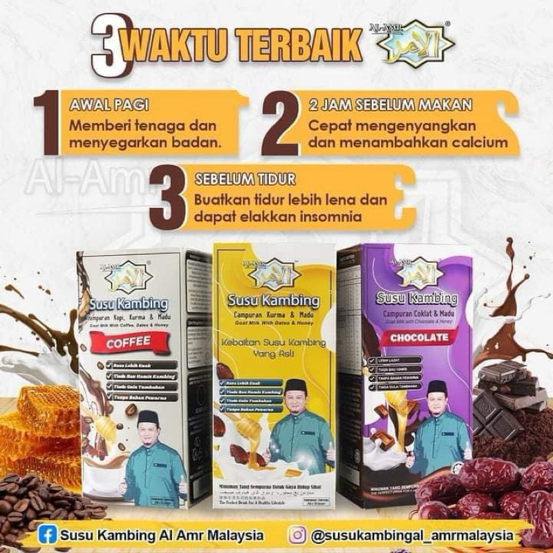 💯 ORIGINAL READYSTOCK SUSU KAMBING AL AMR MADU KURMA SYAMSUL DEBAT ...