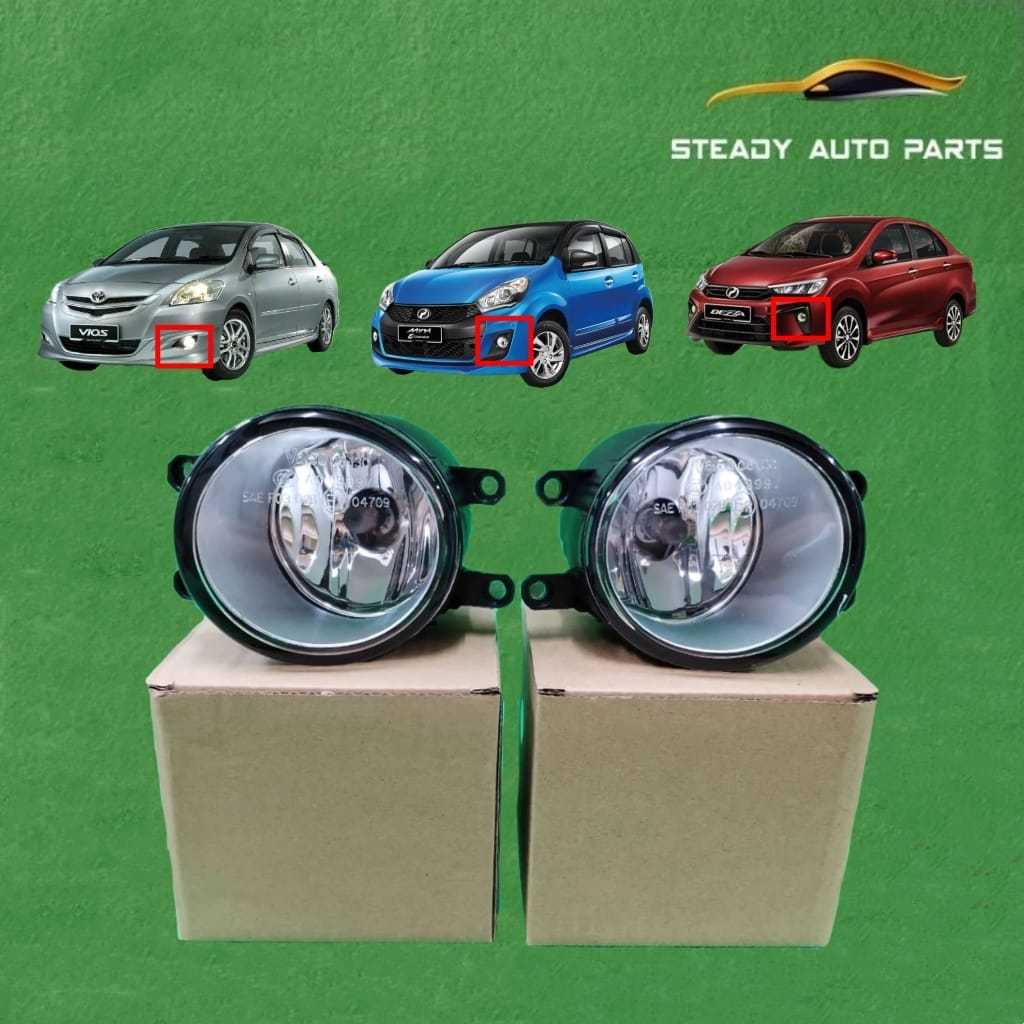 Toyota Vios/Camry, Perodua Myvi Lagi Best/Myvi Icon/D20N/Bezza/Alza/Axia Depan Front Fog Lamp ...