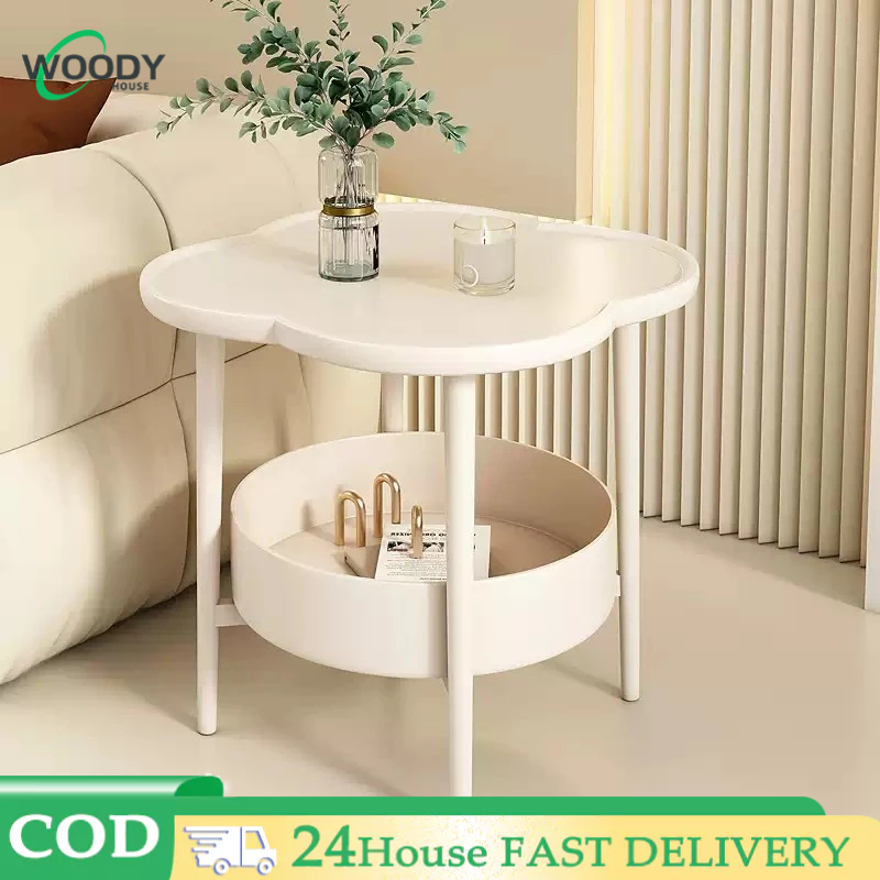 Sofa Side Table Nordic Two Layer Coffee Table Living Room Simple Side ...