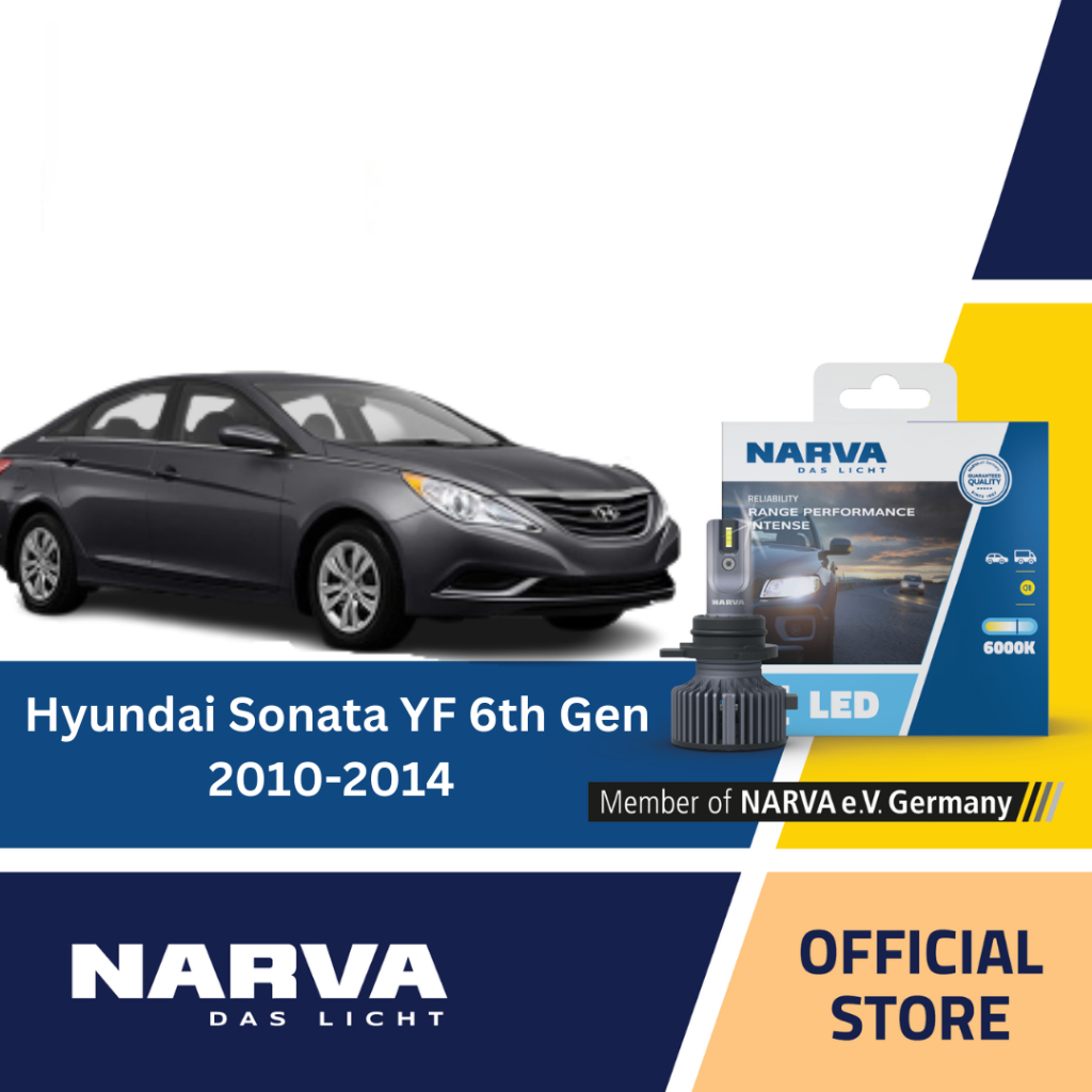 NARVA Car Headlight Halogen / LED Bulbs Set 2010-2014 Hyundai Sonata YF ...