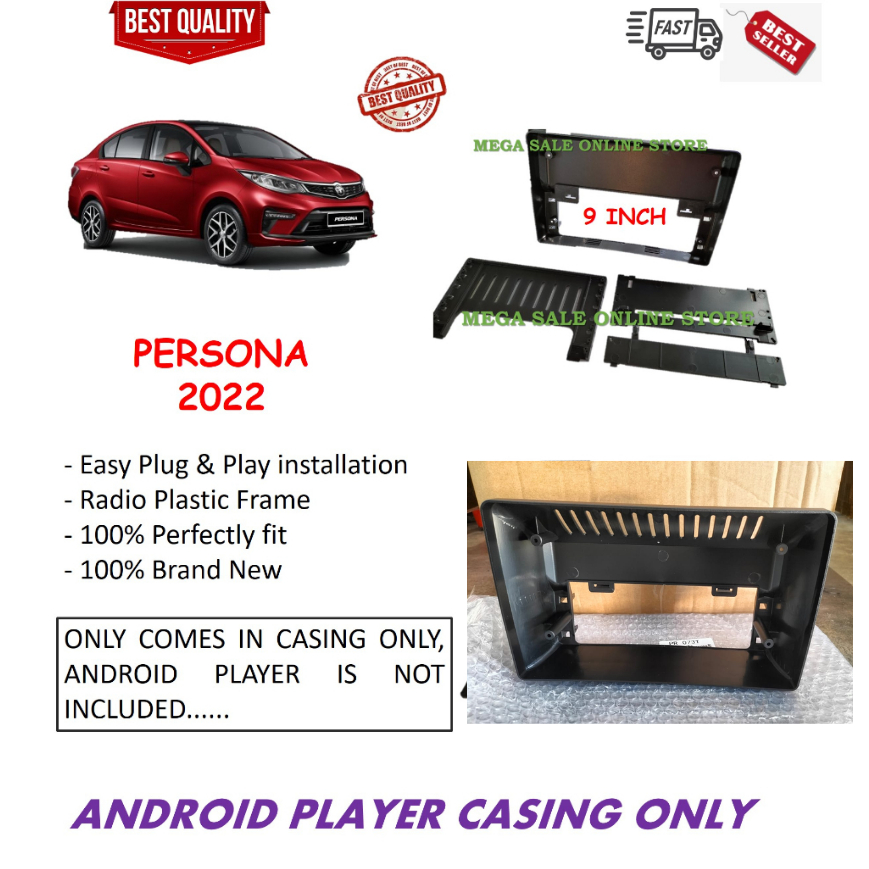 ANDROID PLAYER CASING 9 INCH / 10 INCH FOR PROTON PERSONA 2022 | Shopee ...