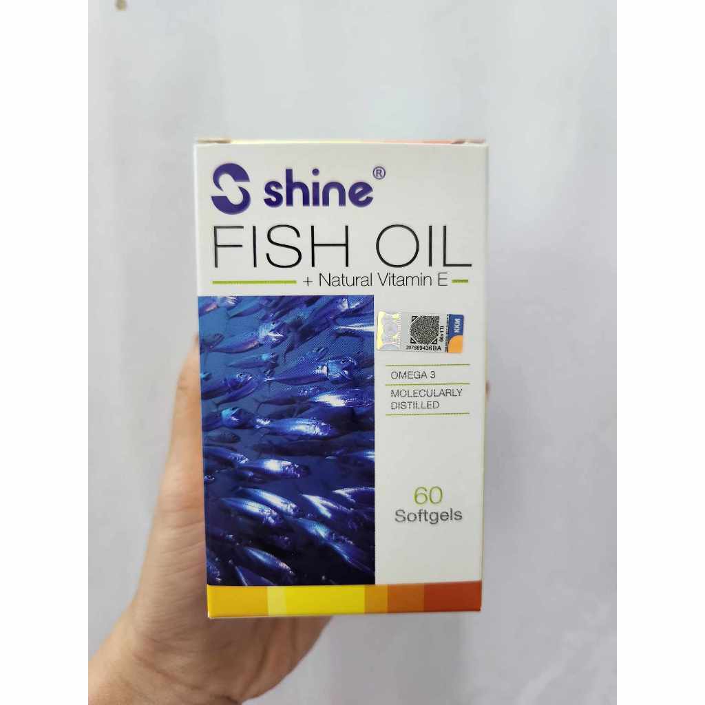 Shine Fish Oil + Natural Vitamin E Softgels 60's | Shopee Malaysia