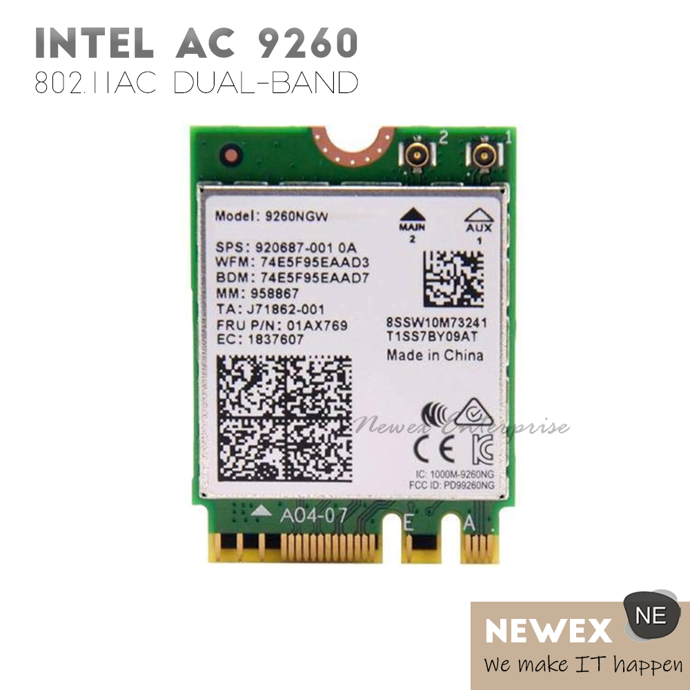 Intel Dual Band Wireless-AC 8265 802.11AC Dual Band 2x2 Wi-Fi Bluetooth 4.2 | Shopee Malaysia