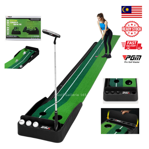 READYSTOCK PGM Indoor Golf Putting Practice Mat 2.5M Automatic Ball ...