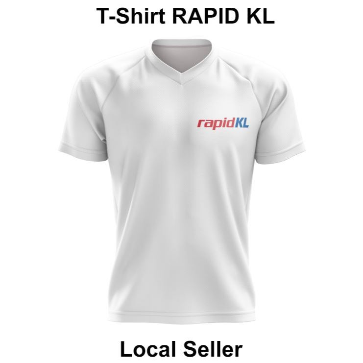 Baju RapidKL White T-shirt - Rangkaian Pengangkutan Integrasi Deras ...
