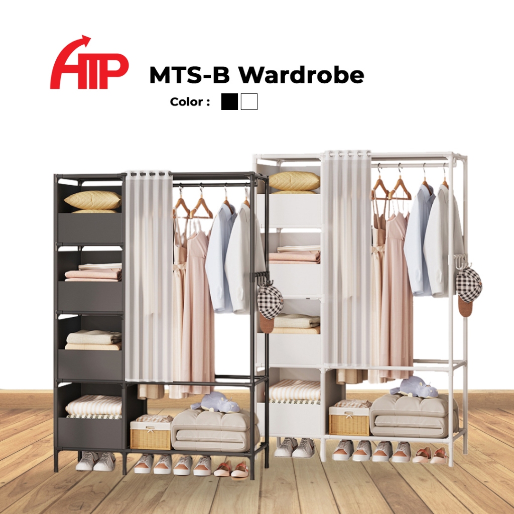 ATP Multi-Function Single/Double Wardrobe Clothes Organization Storage ...