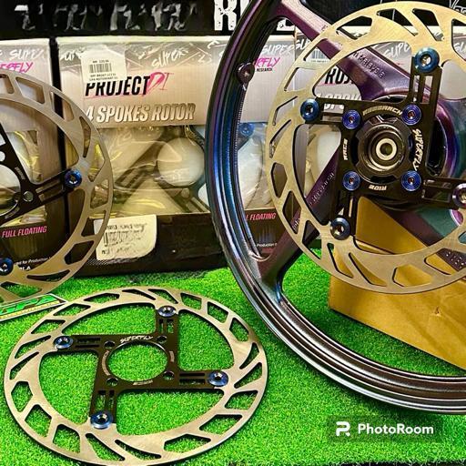 SUPERFLY PROJECT D 4 SPOKES ROTOR 267MM FLOATING DISC BRAKE PLATE Y15 ...