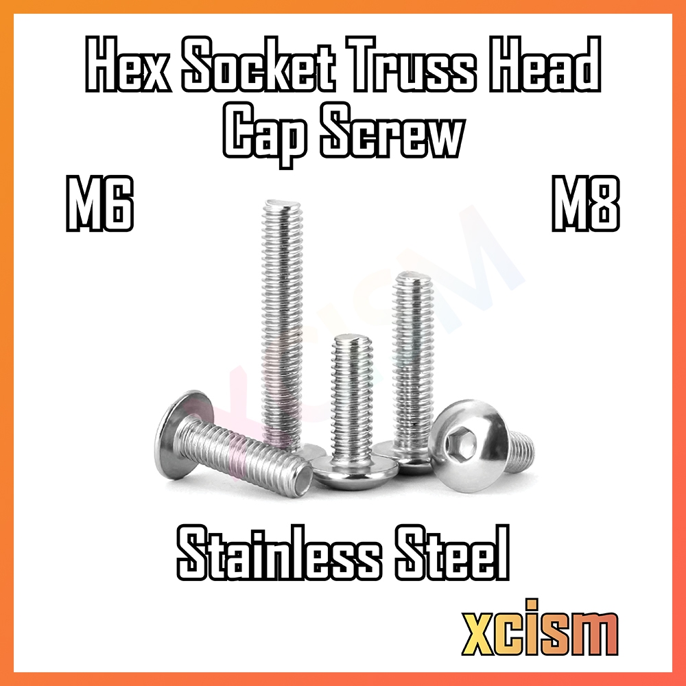 [M6 M8] Hex Socket Truss Head Cap Screw Allen Key Fairing Bolt Skru ...