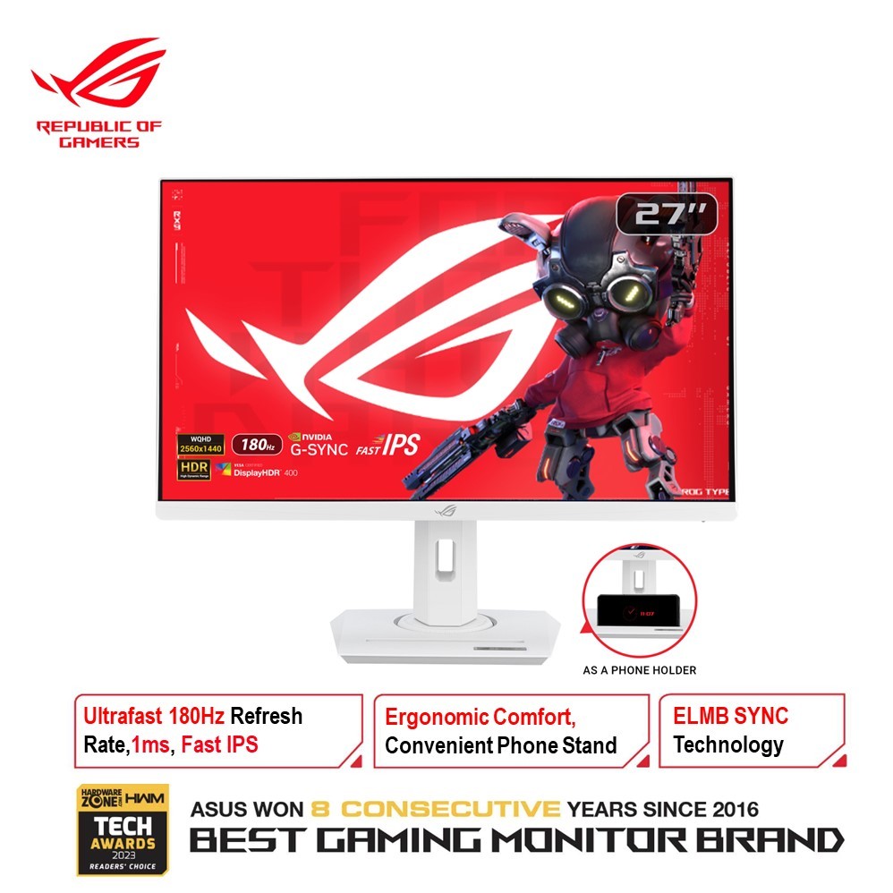 ROG Strix XG27ACS-W USB Type-C Gaming Monitor – 27-inch 2560x1440 ...