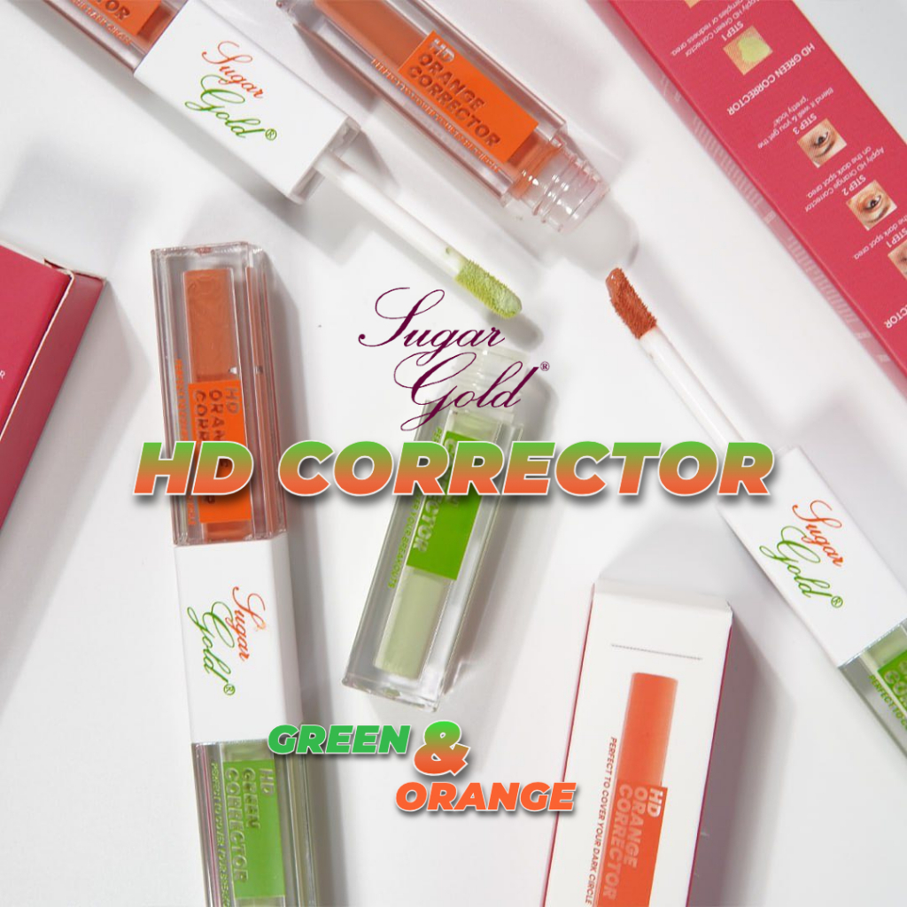 Sugar Gold HD Corrector / SugarGold Duo 2 In 1 Orange Green Corrector ...