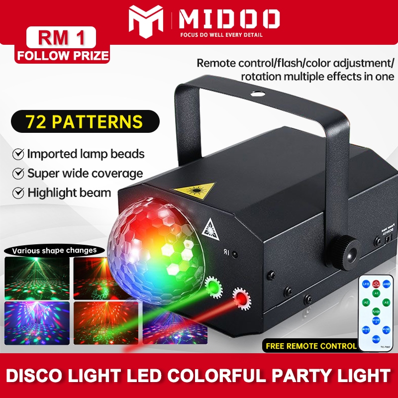 Disco ball light and laser light Bar light Sound activated LED Disco ...