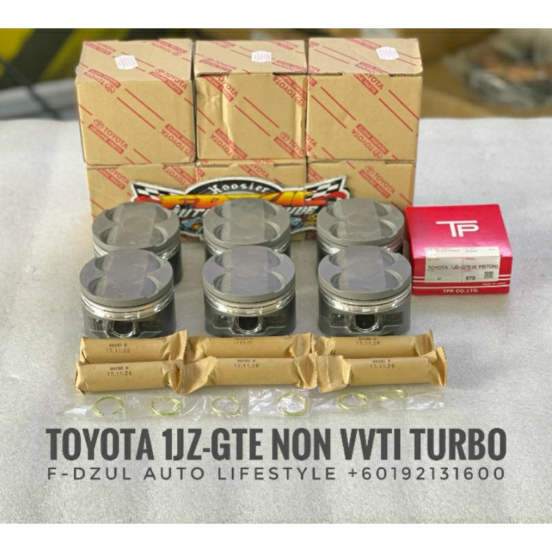 Toyota Supra 1JZ-GTE Non VVTI Piston (6pcs) With TP Piston Ring | Shopee Malaysia