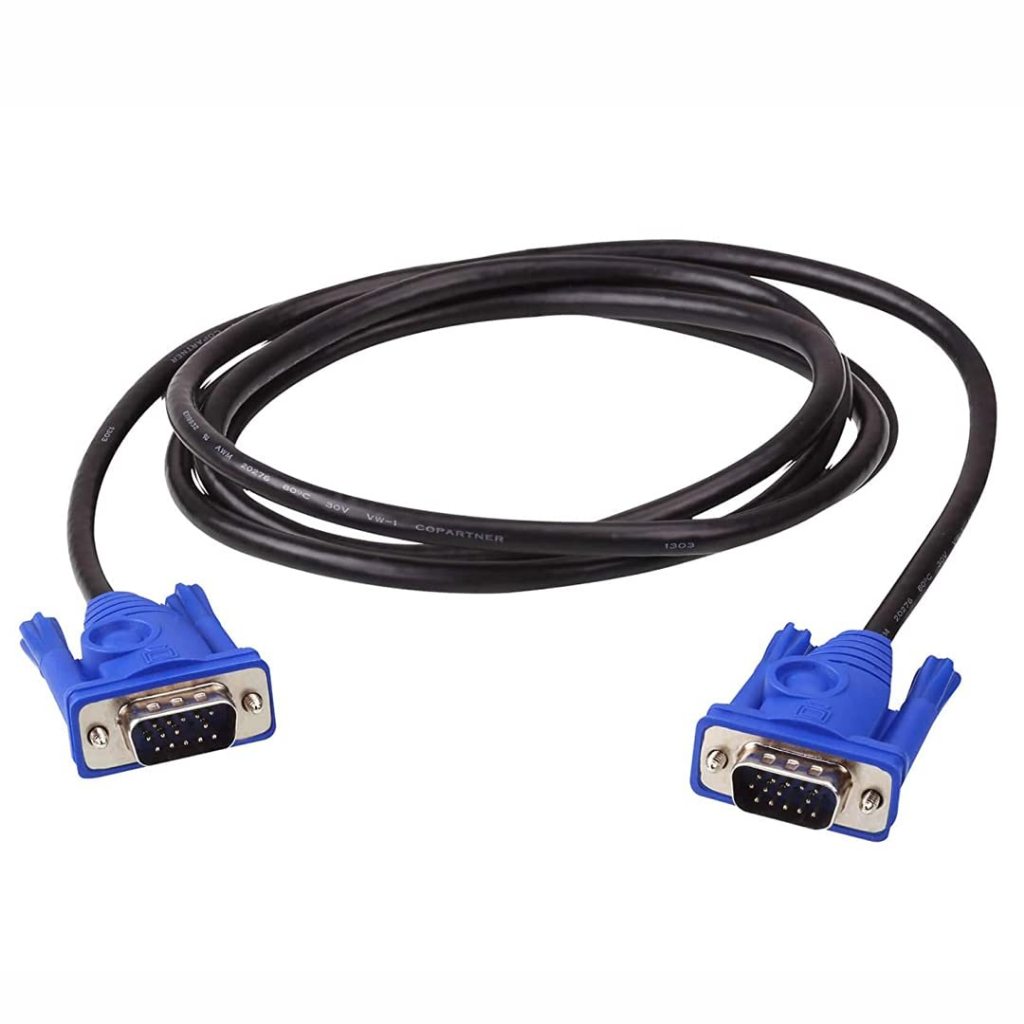 VGA MALE TO VGA MALE CABLE 15 PIN VGA CABLE ( USED ORIGINAL ) | Shopee ...