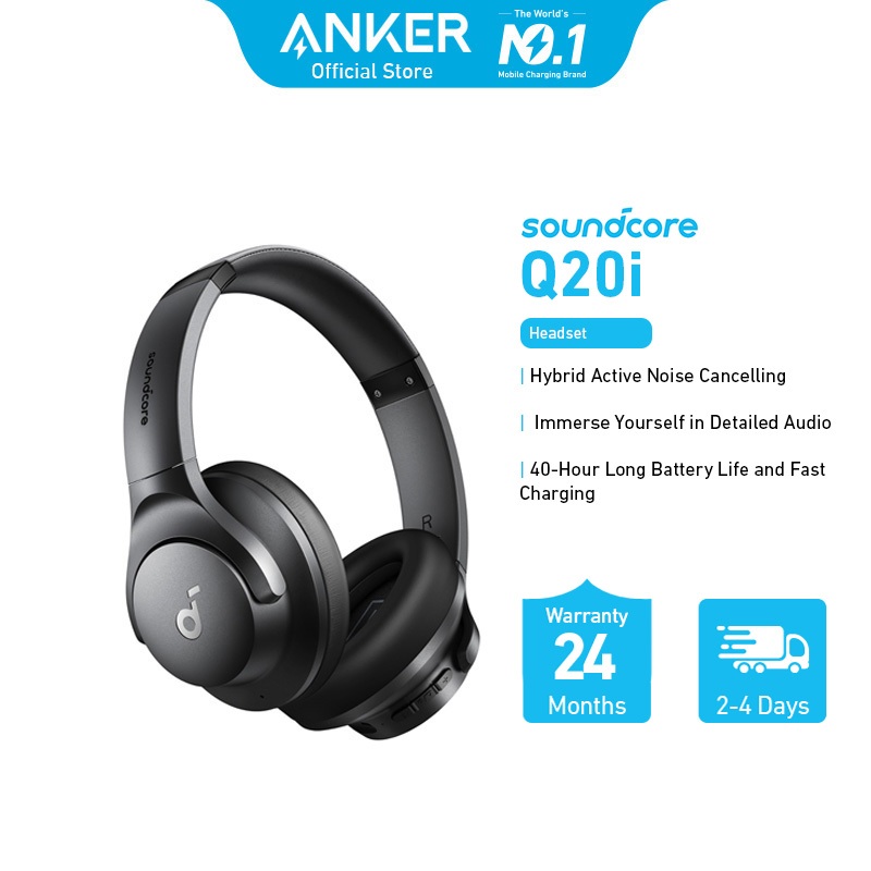 Anker Soundcore Q20i Hybrid Bluetooth Headphones A3004 | Noise ...