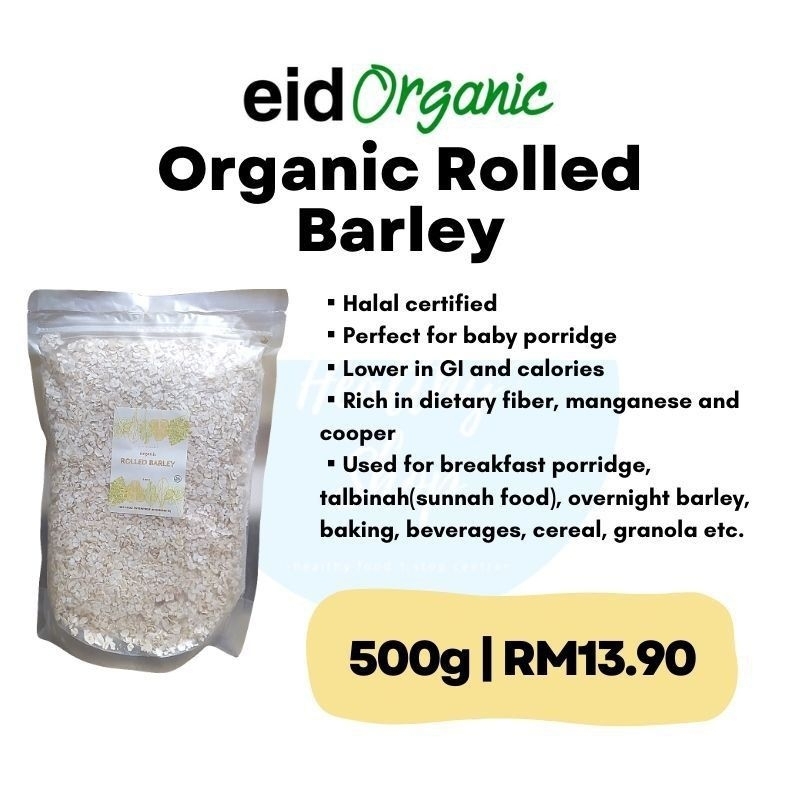 ORGANIC ROLLED BARLEY(500gram) | Shopee Malaysia