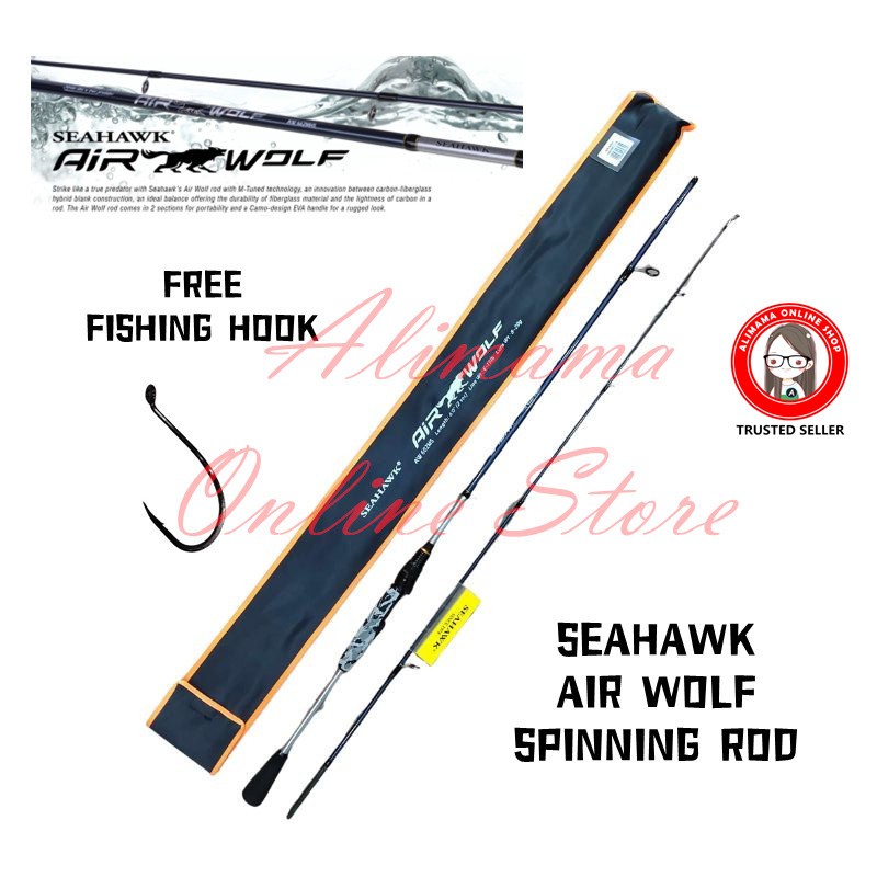 SEAHAWK AIR WOLF SPINNING FISHING ROD | Shopee Malaysia