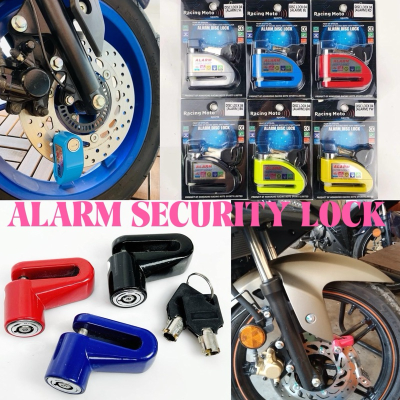 Disc lock Motorbike Bike Motosikal Bicycle Anti Theft Wheel Disc Brake ...