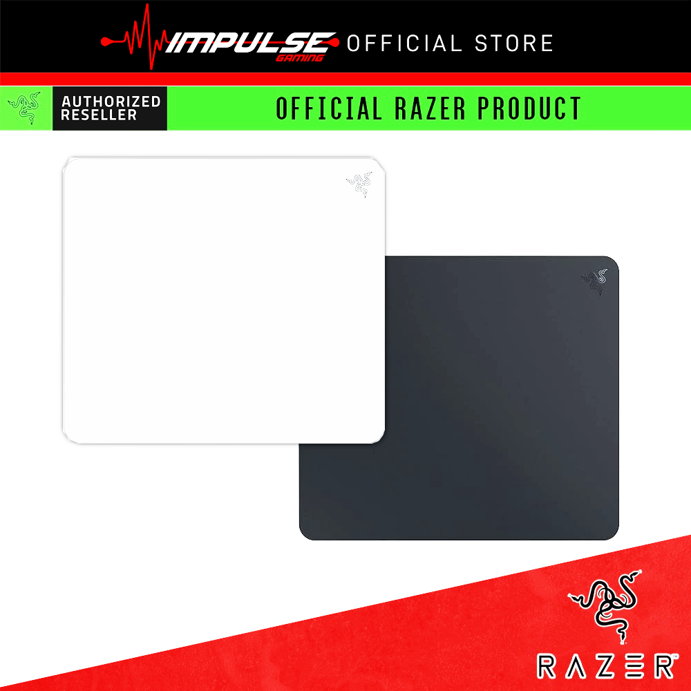 Razer Atlas Tempered Glass Gaming Mouse Mat Black / White Ultra-Smooth ...