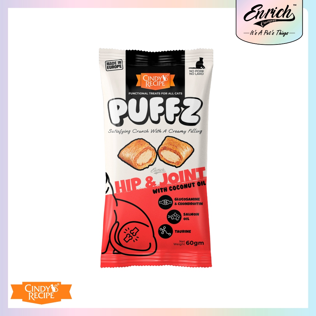 CINDY'S RECIPE Puffz savours 60G_Cat Treats ( Chicken / Salmon ...